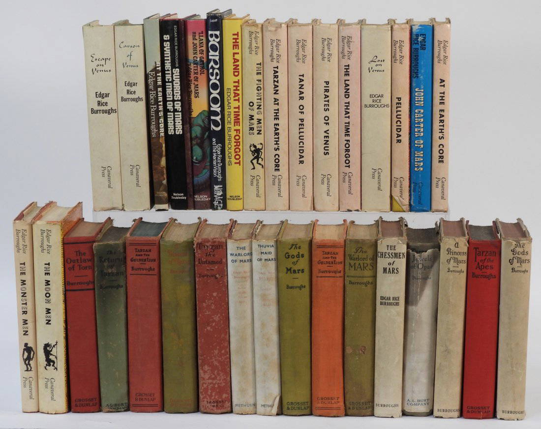 33pc Edgar Rice Burroughs Book Collection Auction