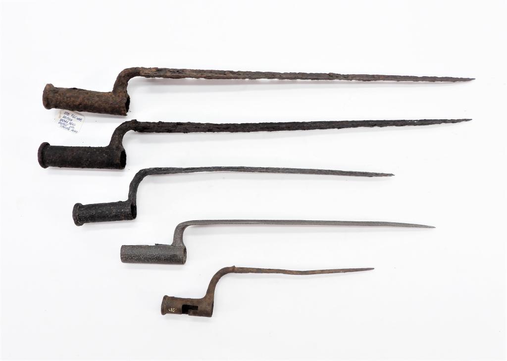 Group Of Revolutionary War-era Relic Bayonets Auction