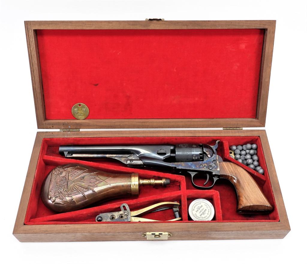 Cased Reproduction Model 1861 Navy Revolver Auction