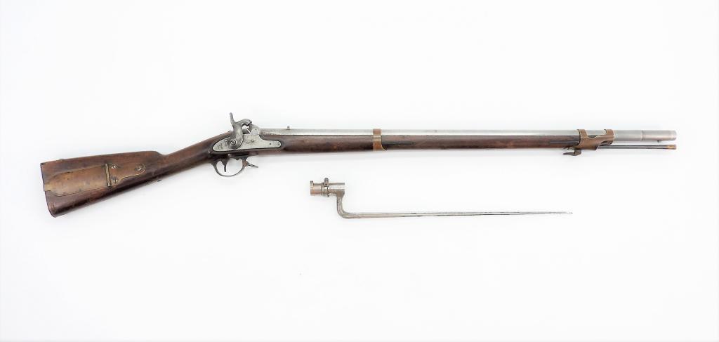 U.s. Model 1841 Tryon Percussion Rifle And Bayonet Auction