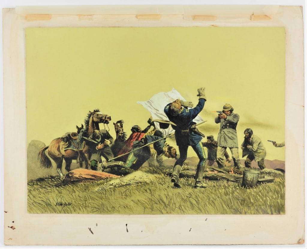 Stan Galli Illustration Painting Auction