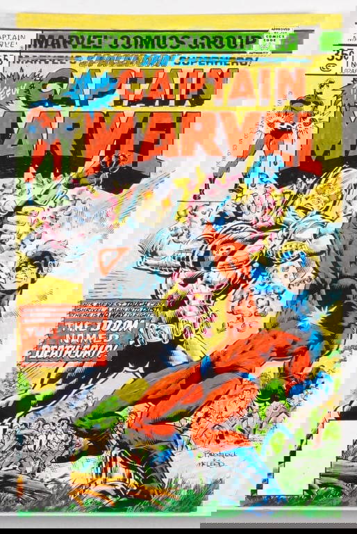 Marvel Comics Captain Marvel #55 Cover Color Guide Auction