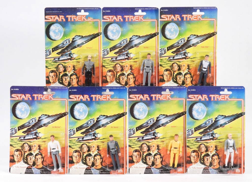 7pc 1979 Mego Star Trek Mosc Action Figure Group Auction