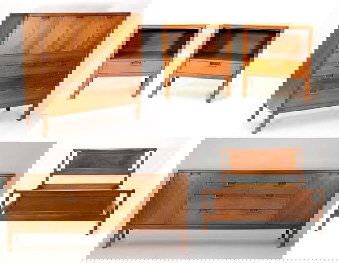 John Stuart Mount Airy Janus Walnut Bedroom Set