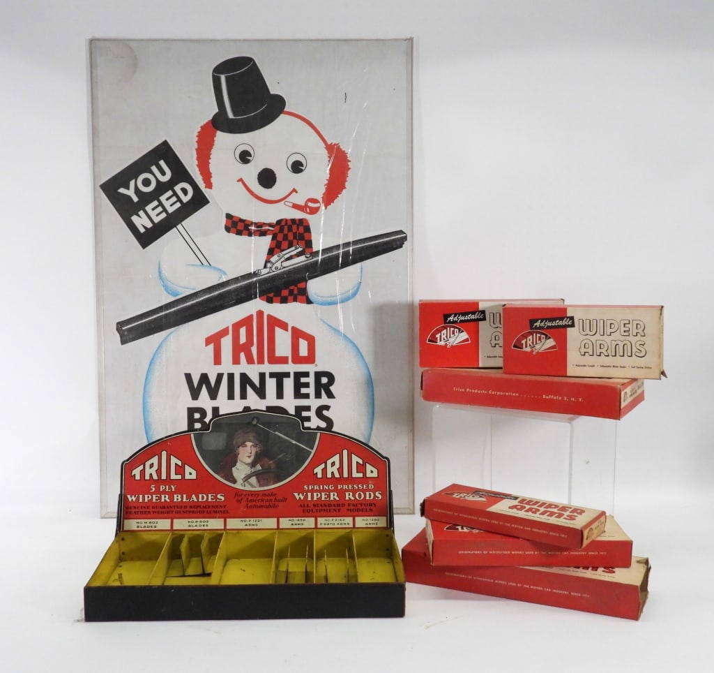 8pc Trico Automotive Poster & Wiper Display Auction