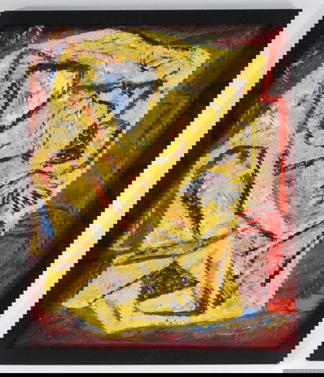 Audrey Skaling Abstract Figure Painting Auction