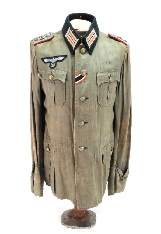 Wwii German Officers Reed Green Tunic Auction