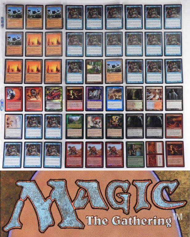 54pc Magic The Gathering Key Trading Card Group Auction