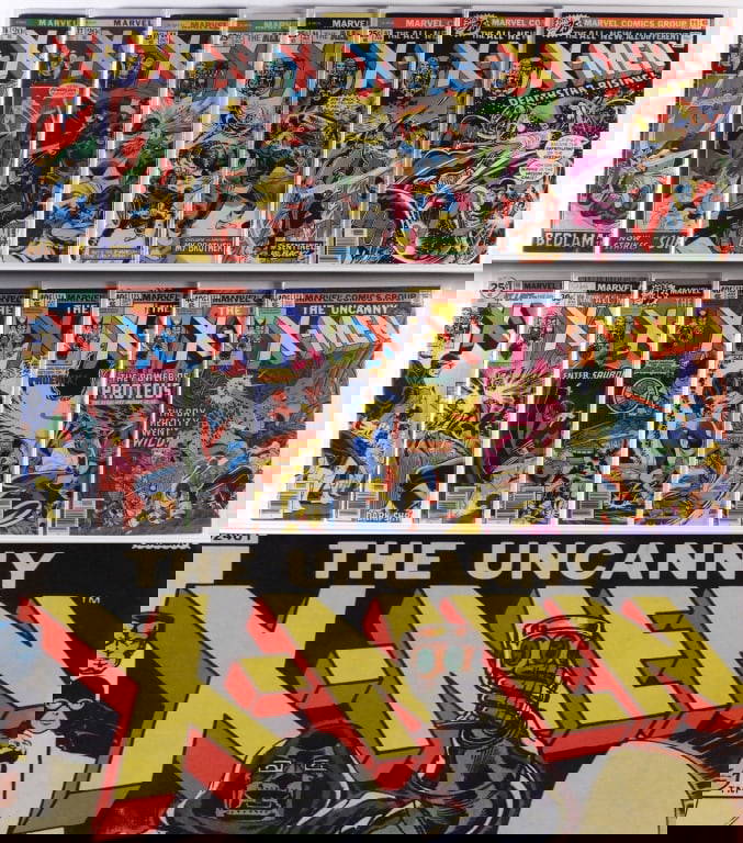 22pc Marvel Comics X-men #76-#145 Group Auction