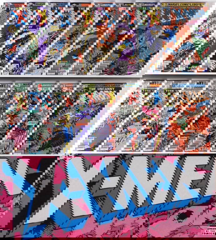 97pc Marvel Comics X-men #119-#283 Group Auction