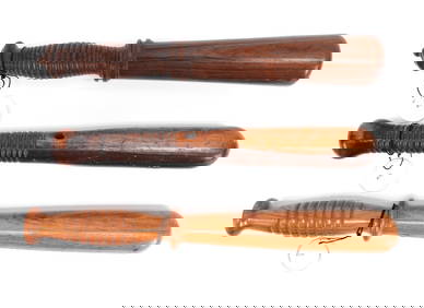 3pc Antique Rosewood Police Billy Clubs