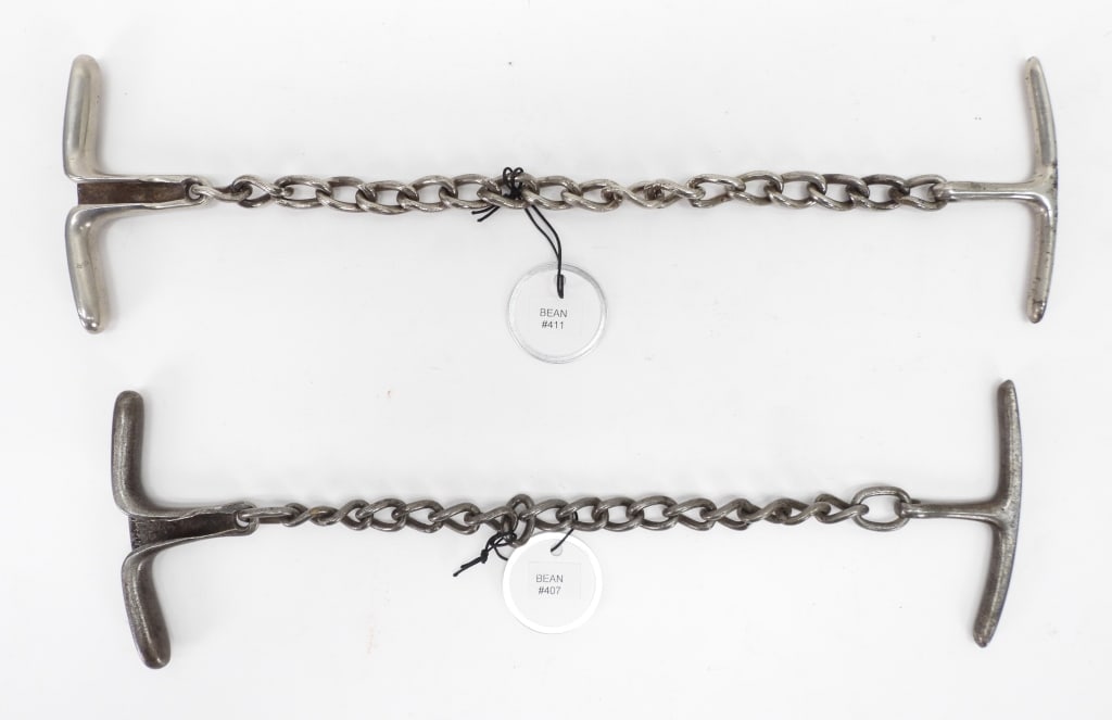 Pr Bean Steal Chain Link Police Nippers Auction