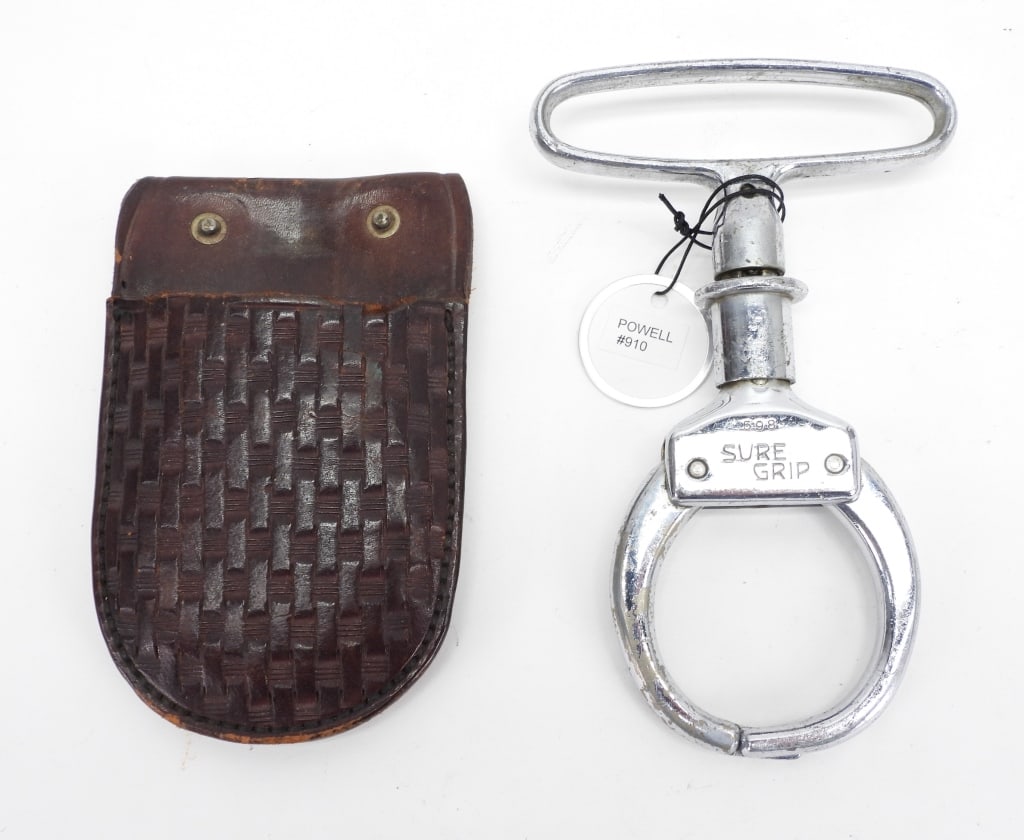 Powell Mfg. Co. Sure Grip Steel Police Nippers Auction