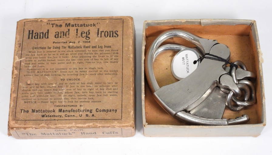 Mattatuck Mfg. Co. Steel Handcuffs