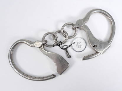 2pc Tower Detective Steel Handcuffs Auction