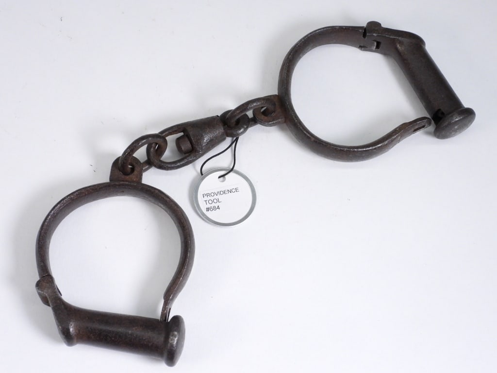 Providence Tool Co. Steel Police Handcuffs Auction
