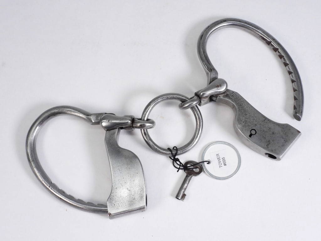 Tower Double Lock Large Ring Handcuffs Auction