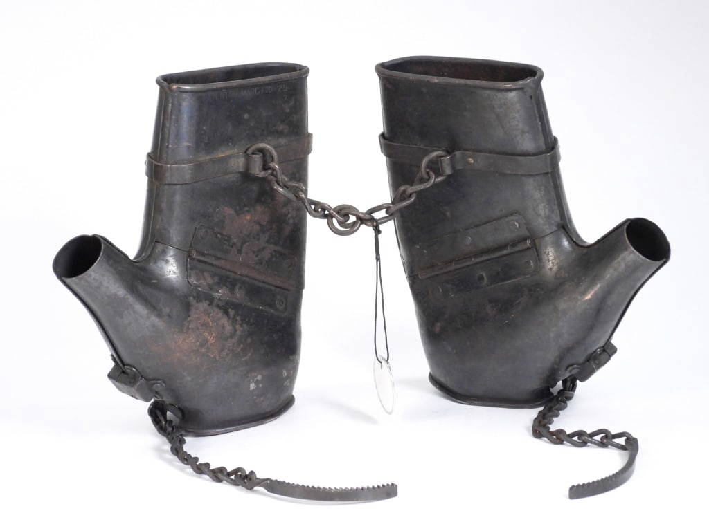 Rare Mckenzie Steel Mitts Blued Steel Handcuffs Auction