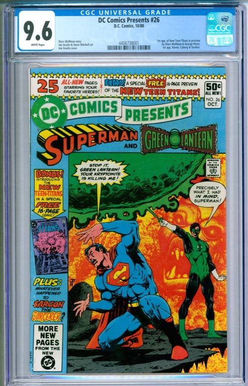 Dc Comics Dc Comics Presents #26 Cgc 9.6 - Apr 27, 2024 | Bruneau & Co. Auctioneers In Ri