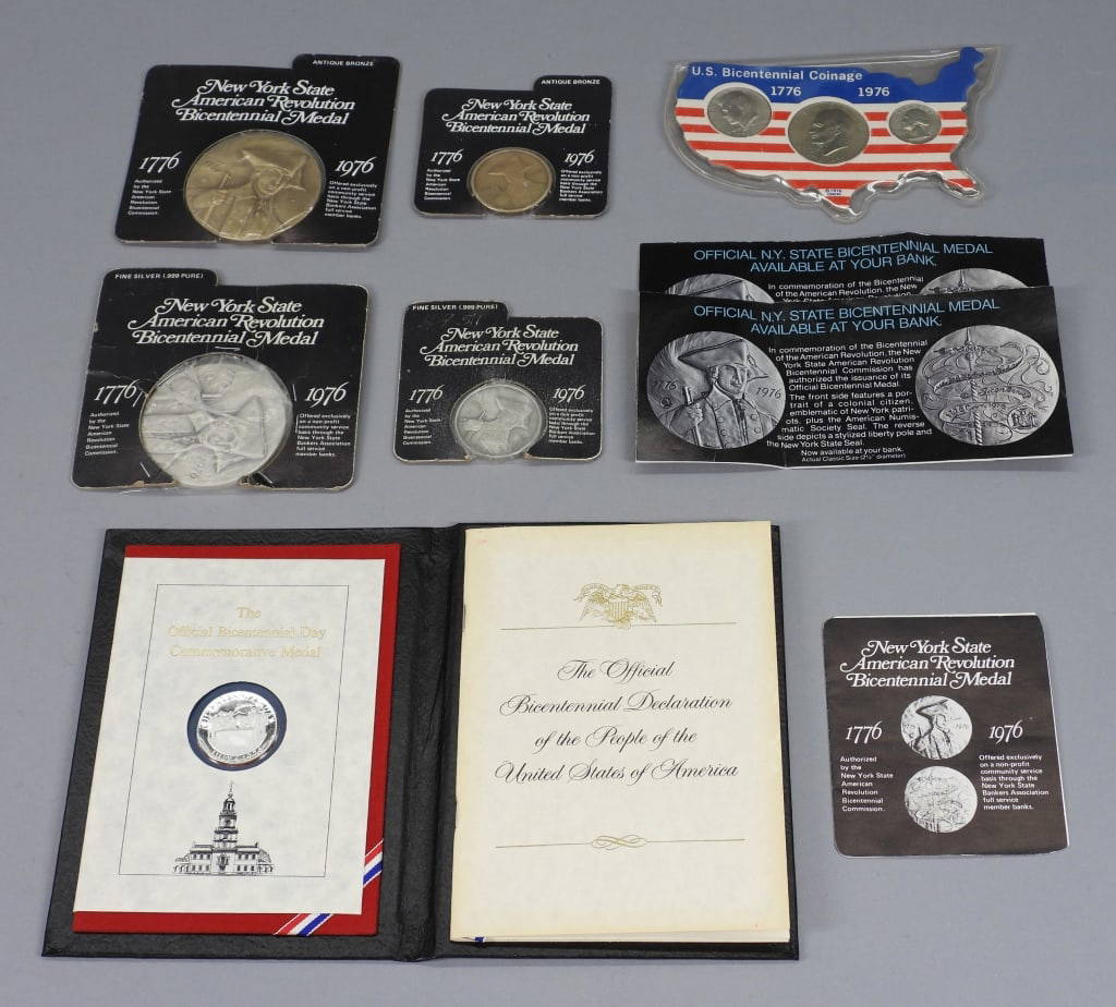 1976 Bicentennial Silver & Copper Coin Collection Auction