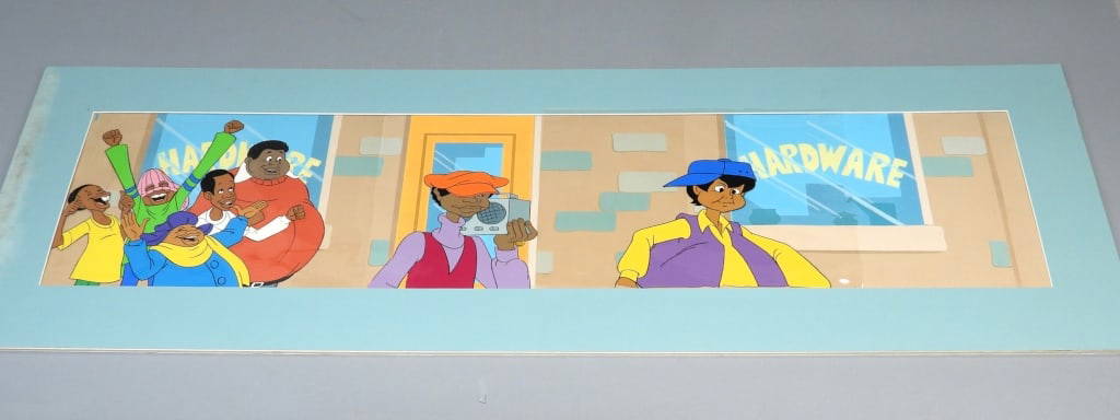 Fat Albert Cartoon Animation Pan Cel Auction