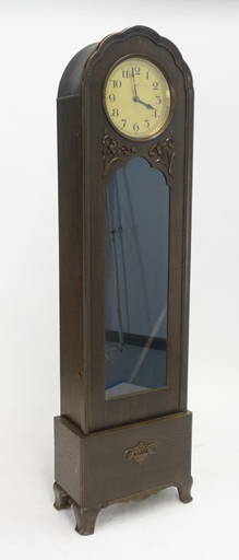 German Art Deco Dufa Oak Grandfathers Clock