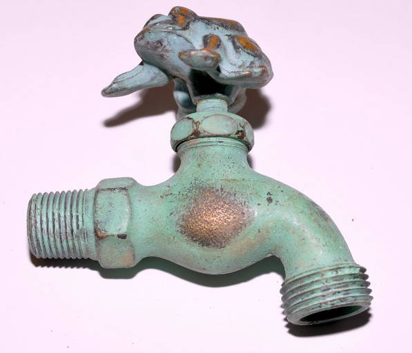 Frog Brass Water Spigot Handle