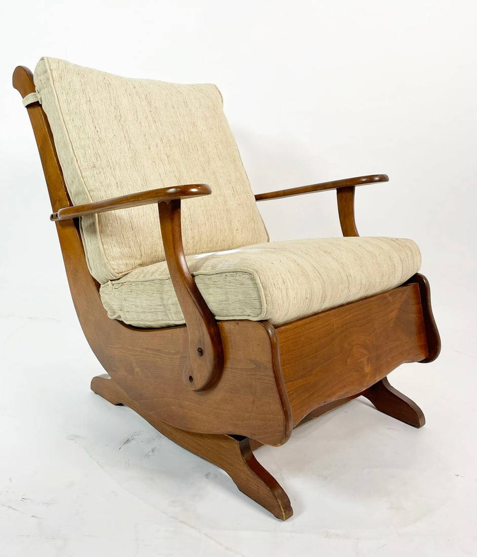 Vintage Glider/rocker Chair In The Arts & Crafts Style Auction