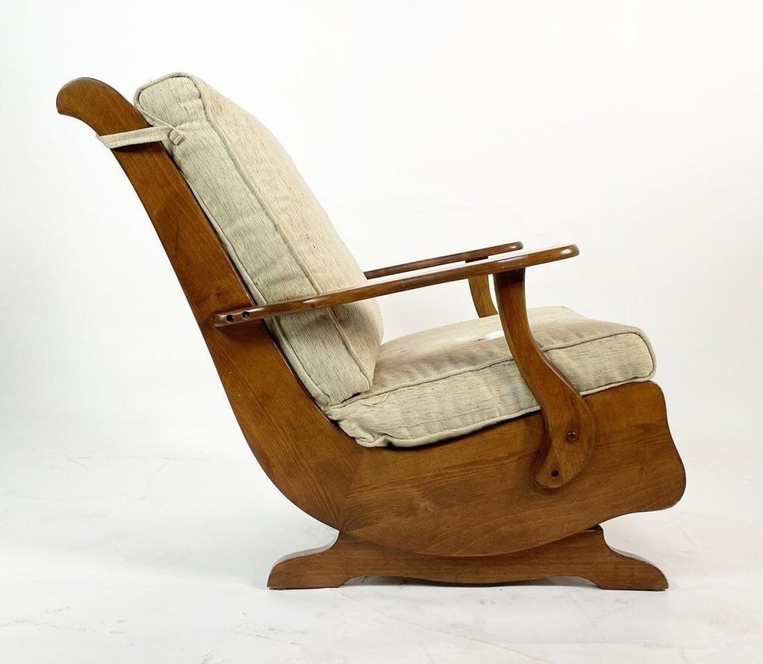 Vintage Glider/rocker Chair In The Arts & Crafts Style Auction