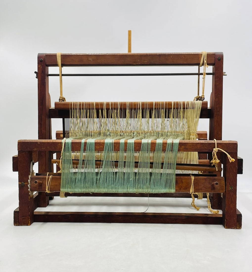 Antique Hand Weaving Table Loom, Usa 1920's Auction