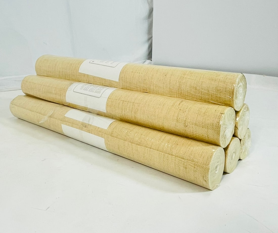 Set Of 6 Rolls Of Raffia Wall Covering By Gregorius Pineo For Kneedler-fauchere Auction