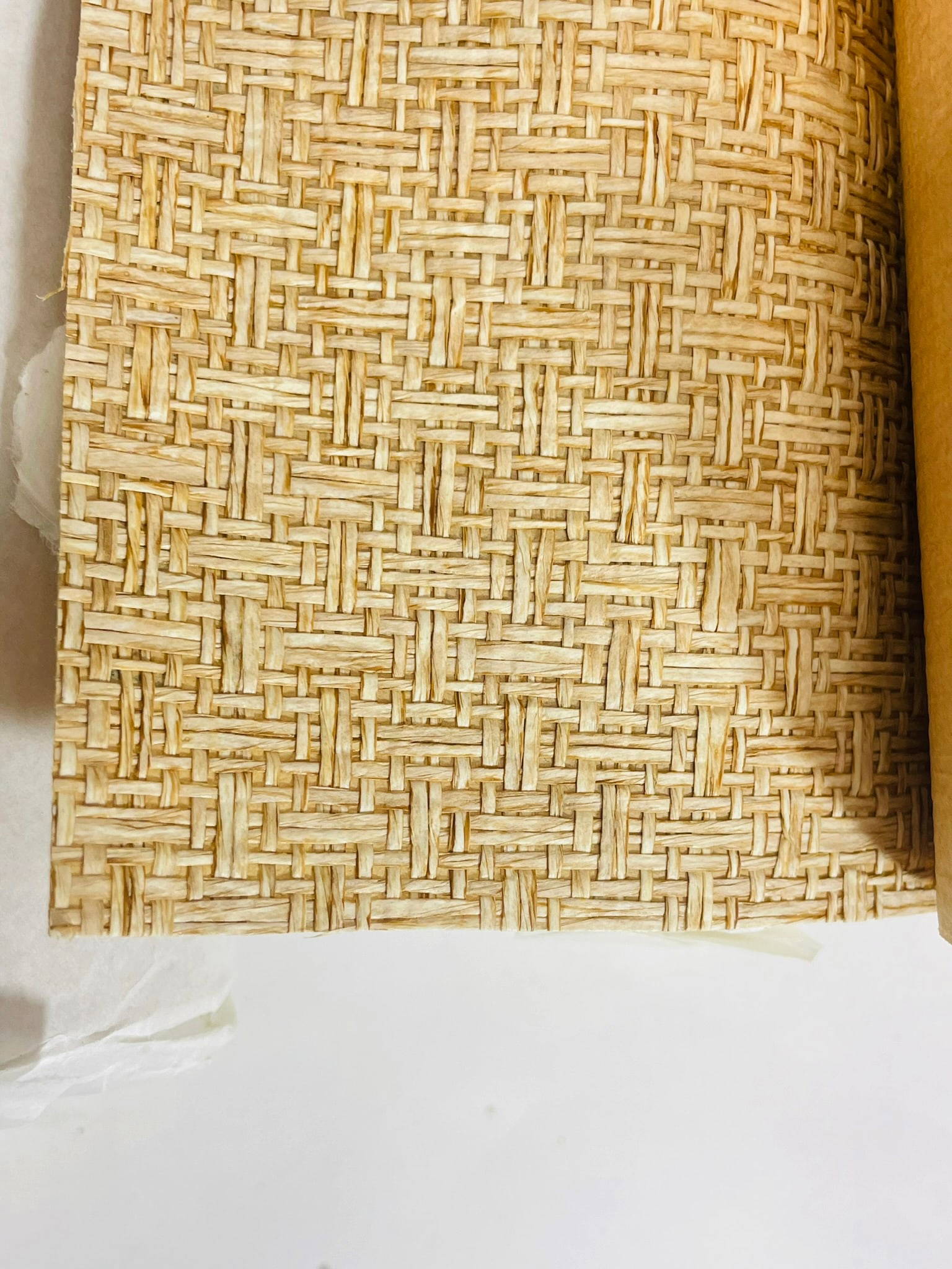 Set Of 6 Rolls Of Raffia Wall Covering By Gregorius Pineo For Kneedler-fauchere, Pw-4 Auction