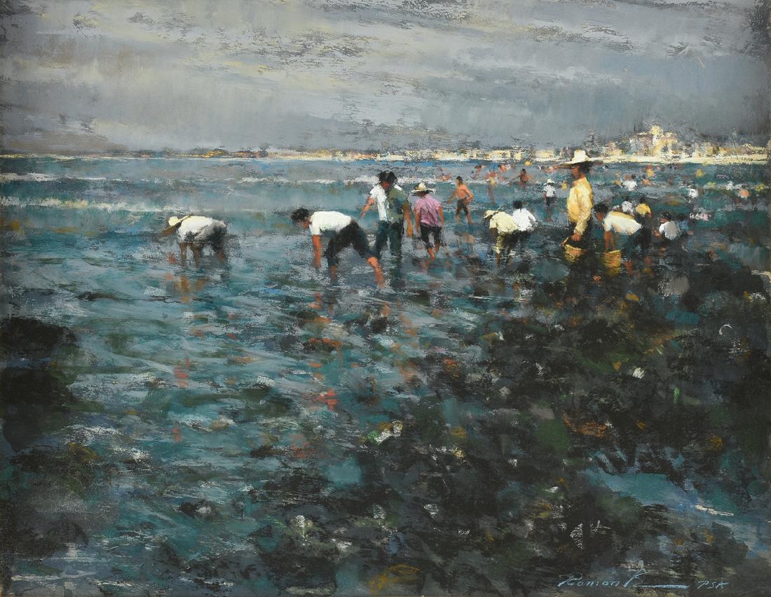 RAMON KELLY (American b. 1939) A PASTEL DRAWING, "Banco