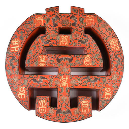 A Chinese Qiangin And Tianqi Style Red Lacquer Painted