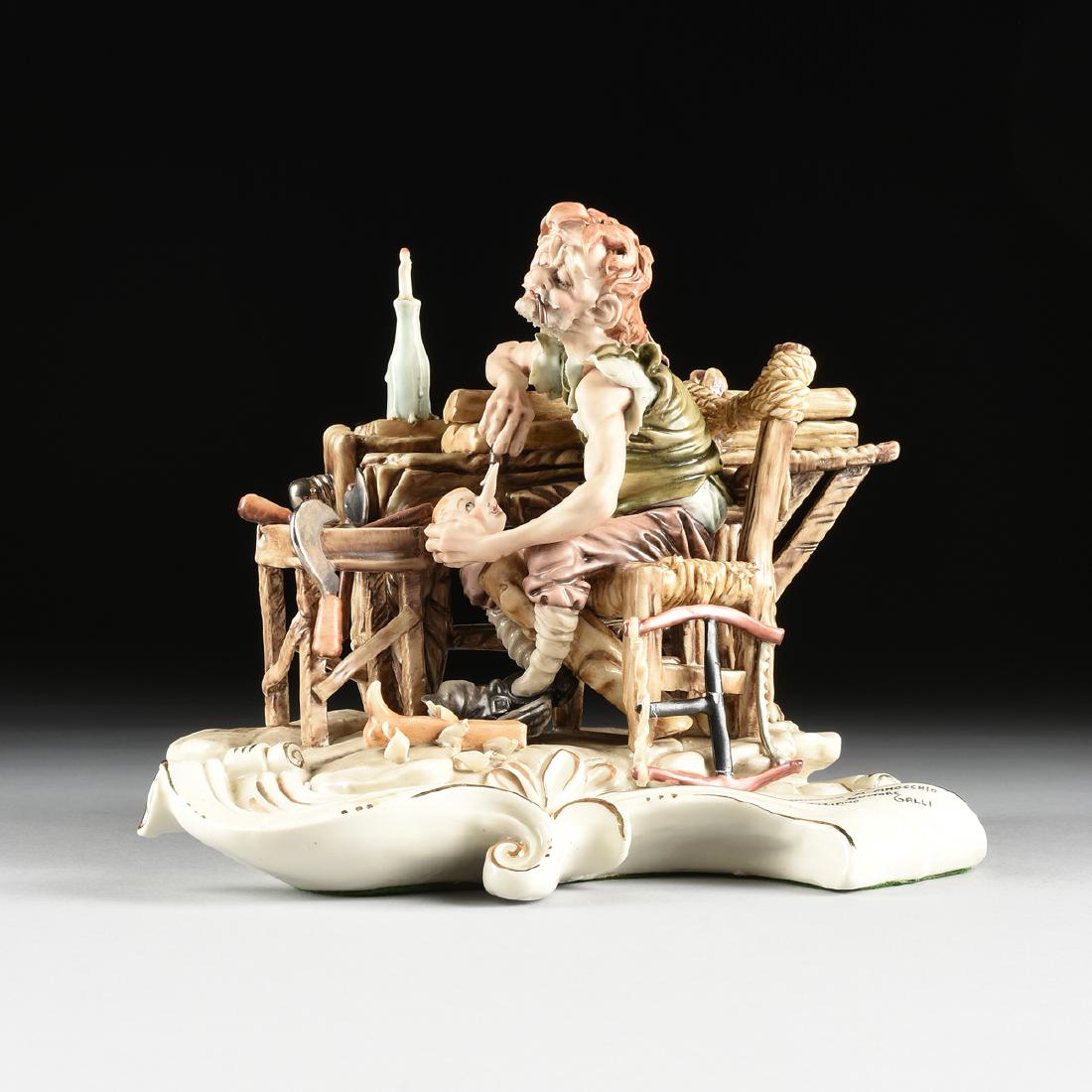 TIZIANO GALLI (Italian 1908-1986) A POLYCHROME ENAMEL