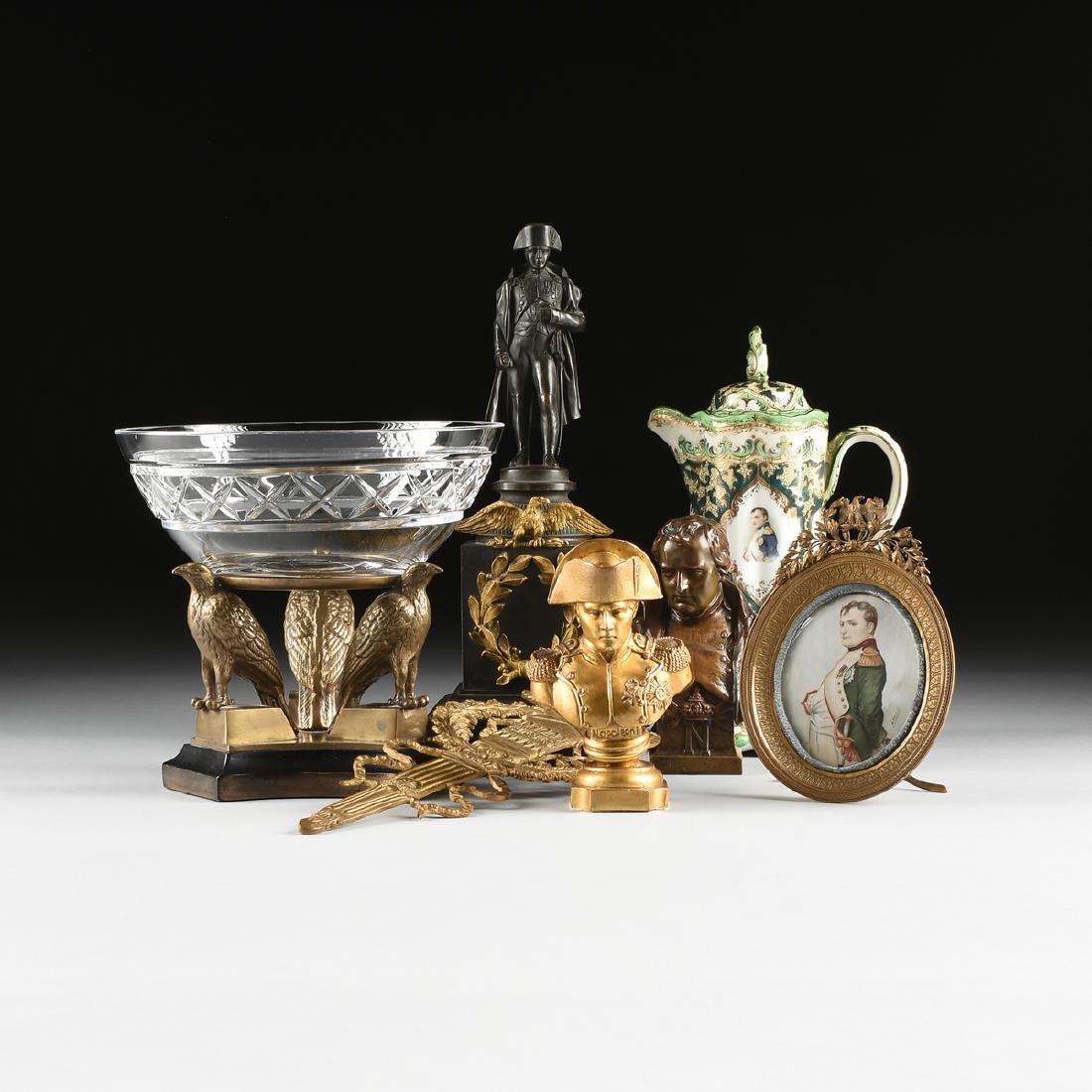 A GROUP OF FRENCH EMPIRE AND NAPOLEON THEME CABINET