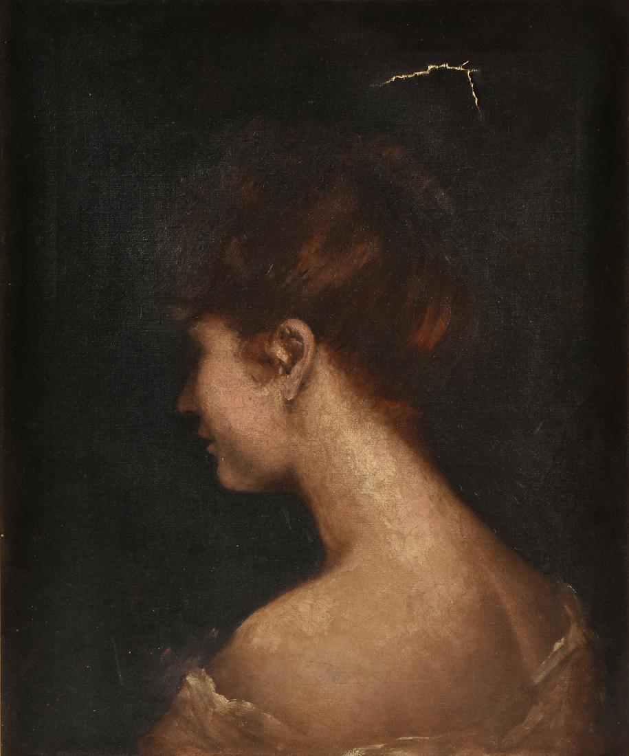 attributed to JEAN JACQUES HENNER (French 1829-1905) A