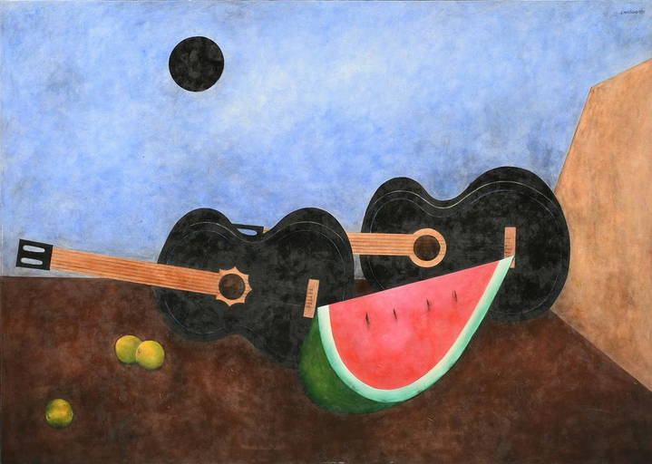 Jaimes Murillo (mexican B. 1940) A Painting, "his And