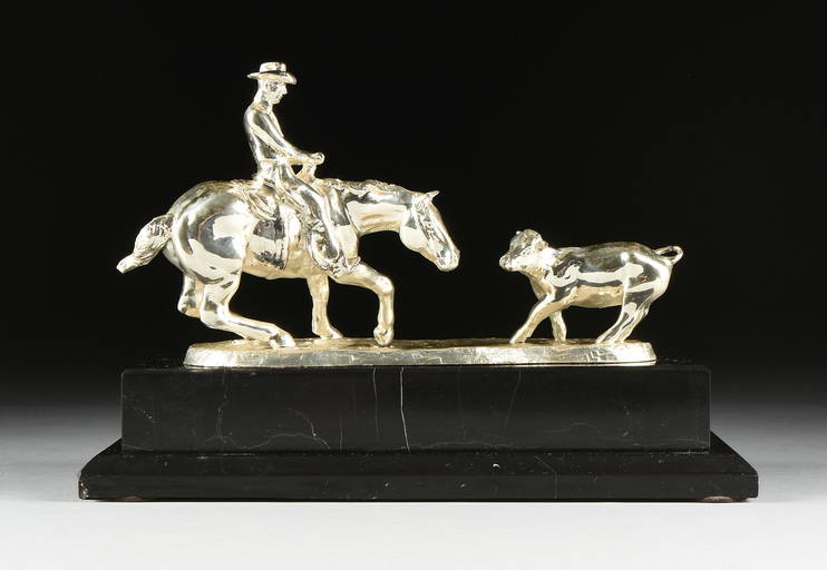 Jim Reno (1929 2008) A Sculpture, "the Cutting Horse,"