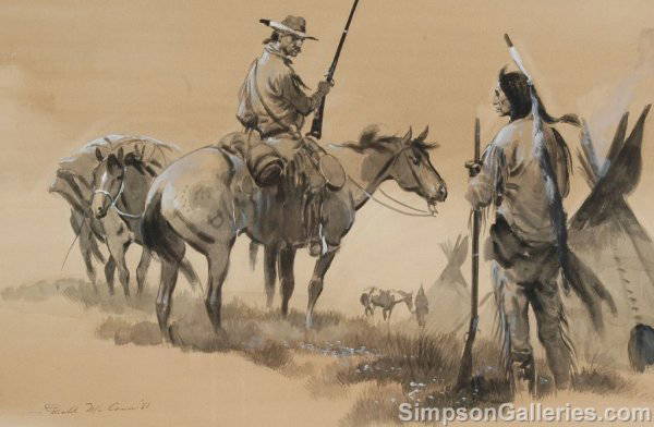 Gerald Patrick Mccann (american B. 1916) A Painti