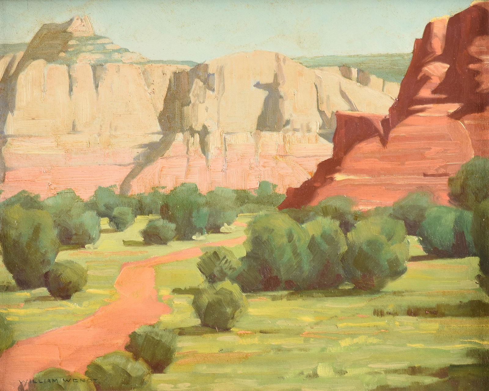 WILLIAM WENDT (American 1865-1946) A PAINTING, "Red - Sep 25, 2021 ...