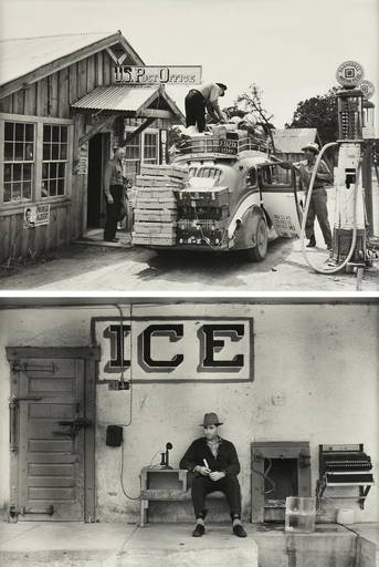 Russell Lee (american/texas 1903 1986) Two Photographs, 20th Century,