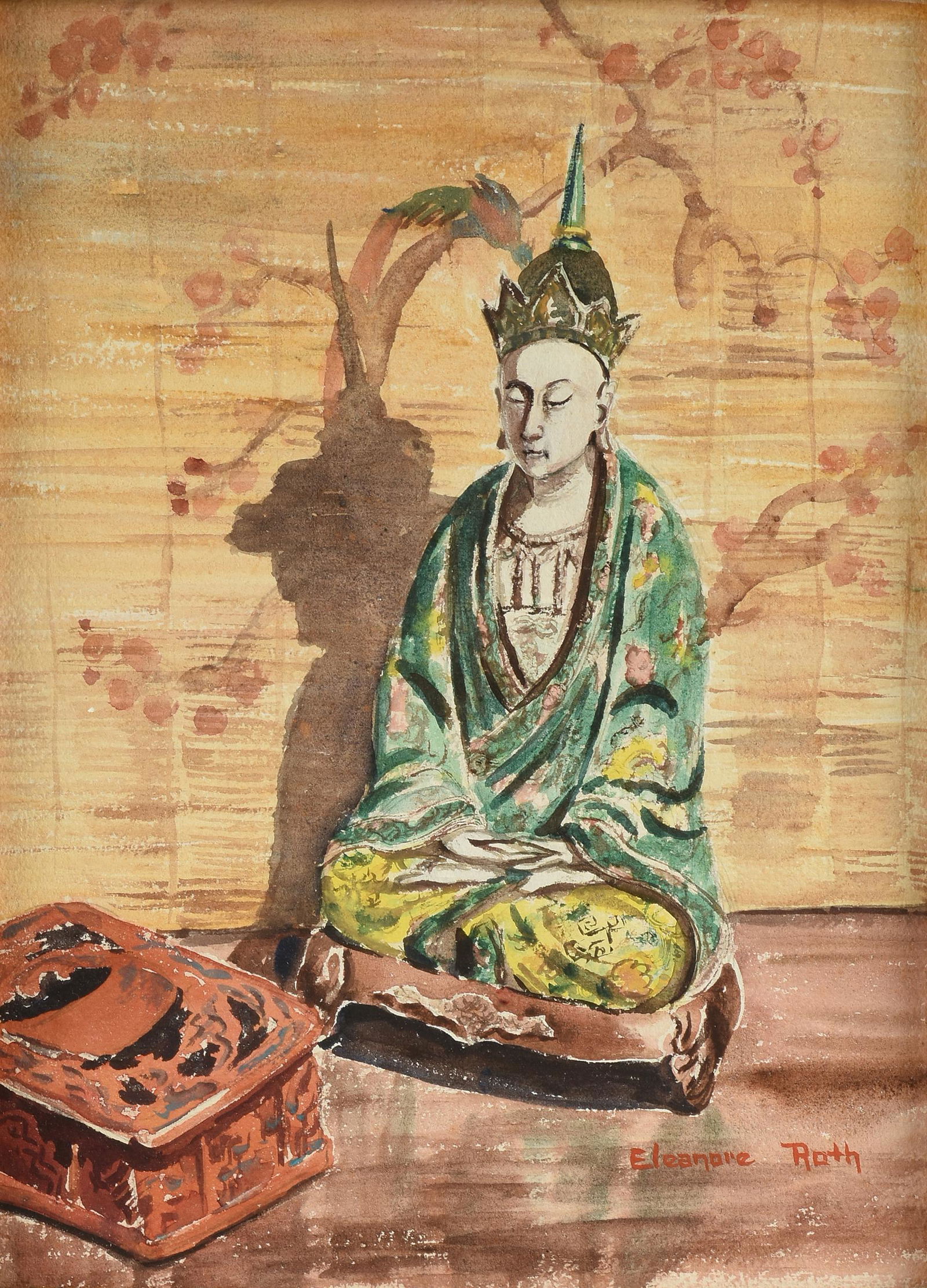 ELEANOR ROTH (American 1902-1975) A PAINTING, "Still Life of a Vanity ...