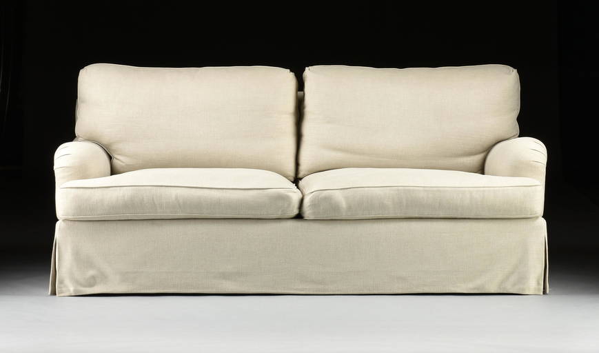 An American English Roll Arm Sofa And Loveseat, Kay Genua Designs For A ...