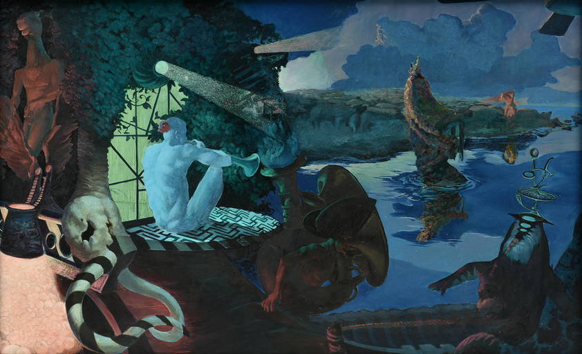 Bertram (bert) Samples (american/texas B. 1955) A Painting, "eulipian ...