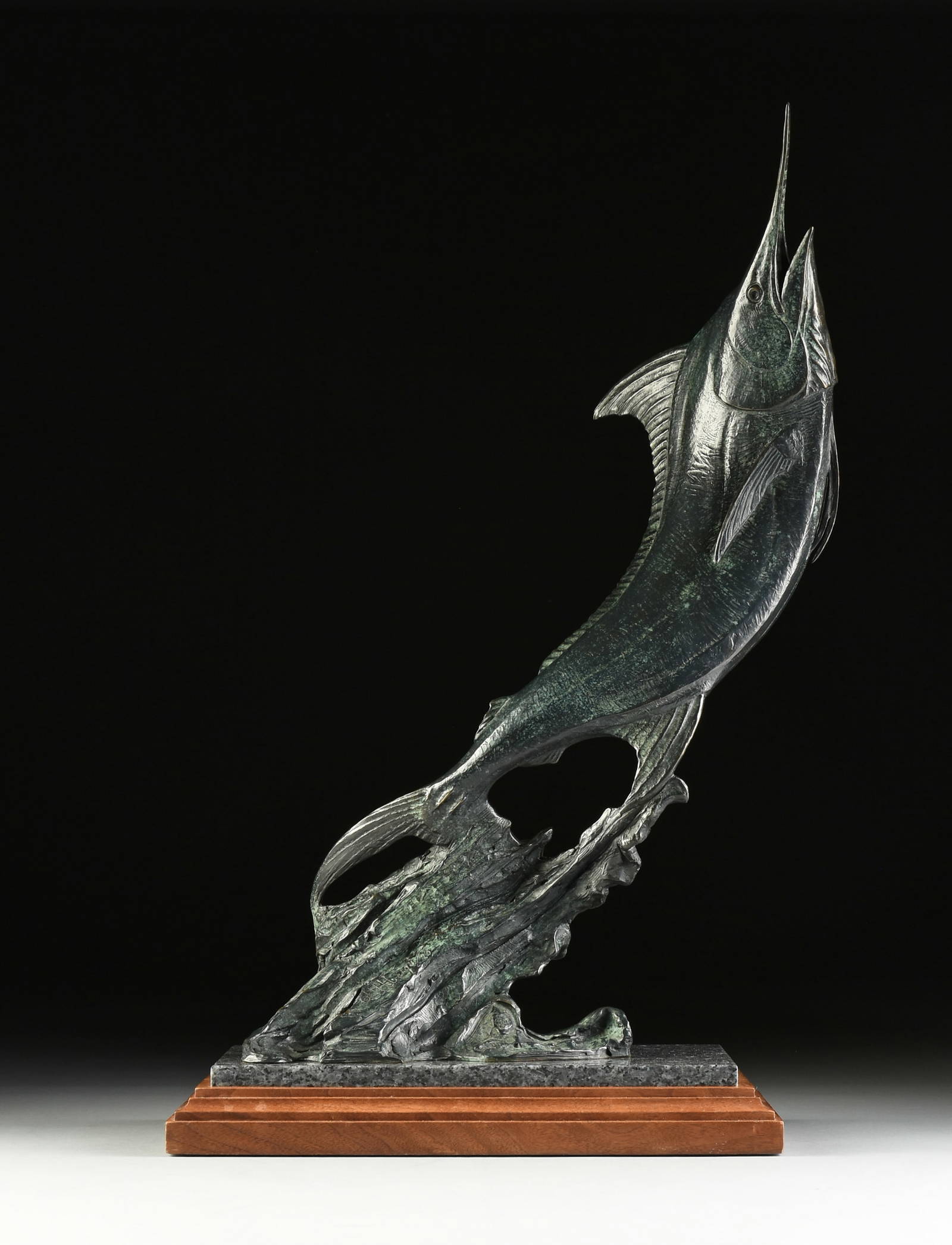 Kent Ullberg (swedish/american/texas B. 1945) A Sculpture, "marlin ...