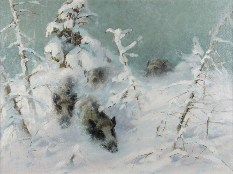 10: MANFRED SCHATZ (German 1925-2004) A PAINTING, "Wild - Sep 29, 2012 ...