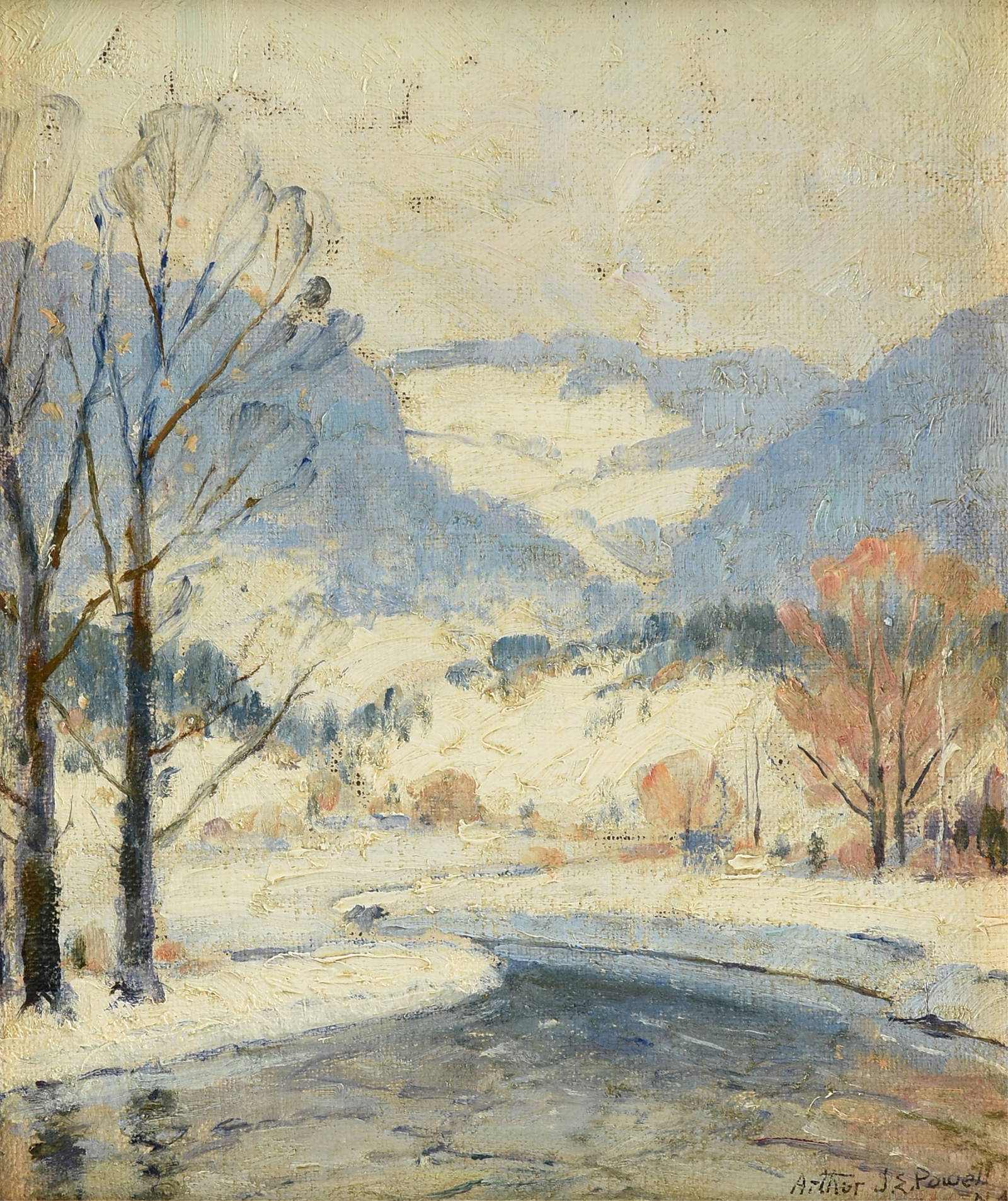 Arthur James Emery Powell (american 1864-1956) A Painting, "connecticut ...