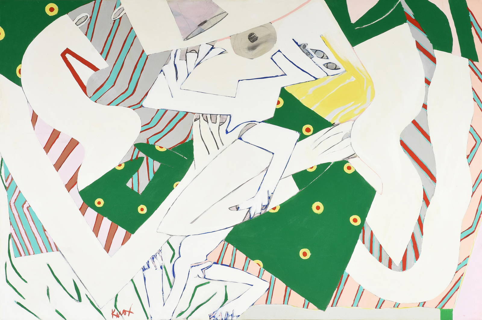 Knox Martin (american 1923-2022) "untitled Figure," 20th/21st Century ...