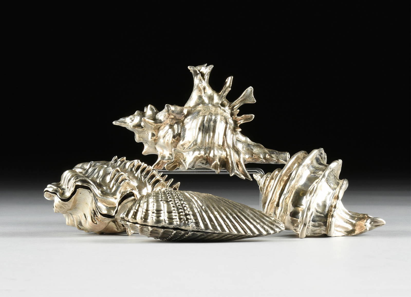 Four Buccellati Sterling Silver Seashells, Italian, 20th Century, Four ...